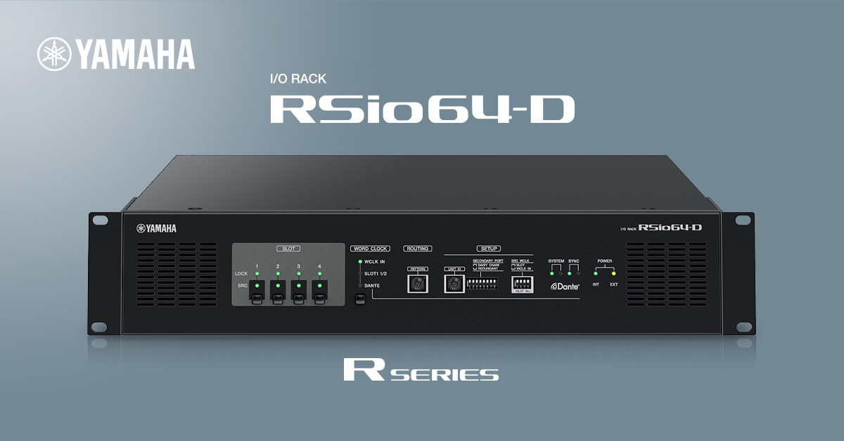 R Series (SLOT) - Overview - Interfaces - Products - Audio - Yamaha ...